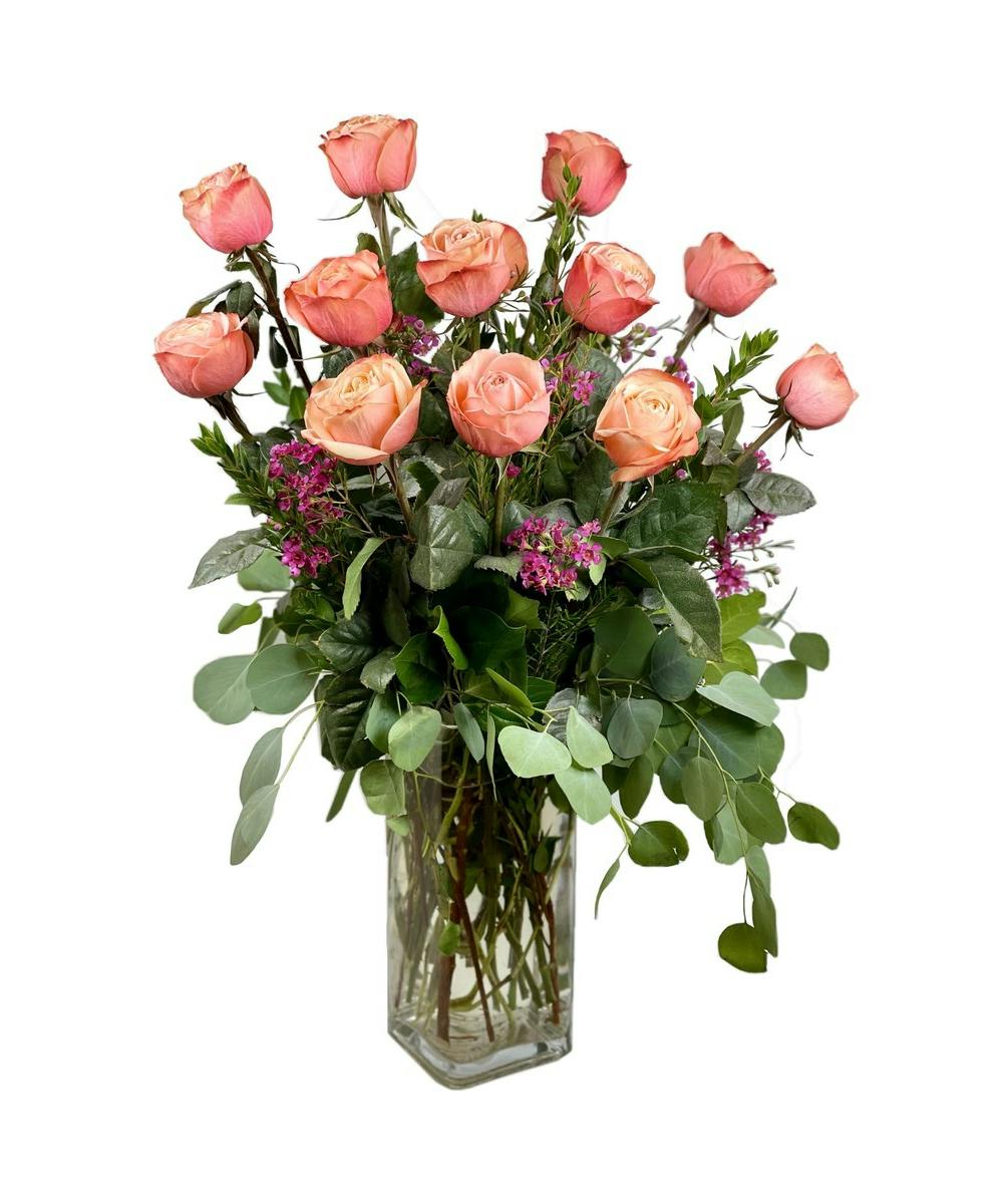 Dozen Long Stem Roses | Salinas (CA) Rose Delivery | Swenson & Silacci ...