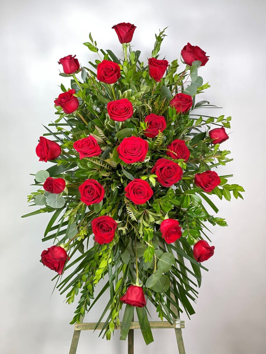 Eternal Rose Easel Spray | Salinas (CA) Sympathy & Funeral Flowers ...